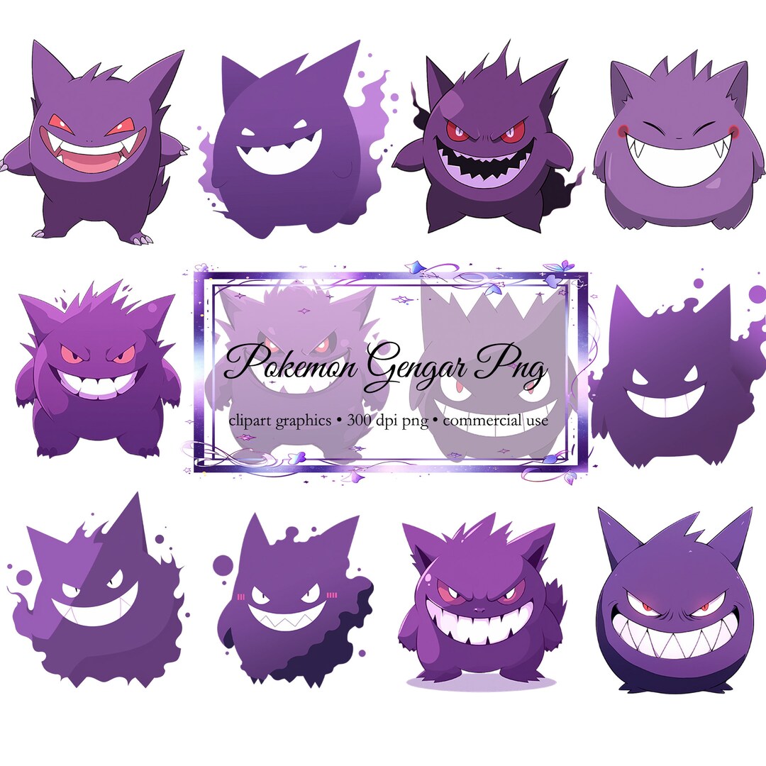 Pokemon Fan Art PNG Clipart Gengar Clipart, PNG Digital Clipart, Pocket ...