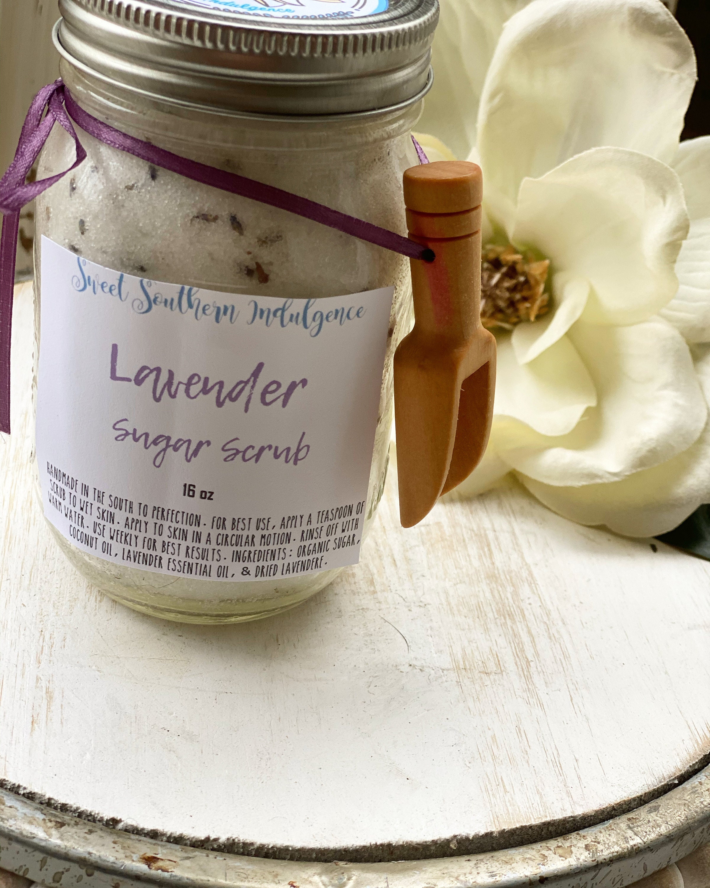 Lavender Sugar Scrub Lavender Body Scrub Body Polish Skin Care Spa Gift ...