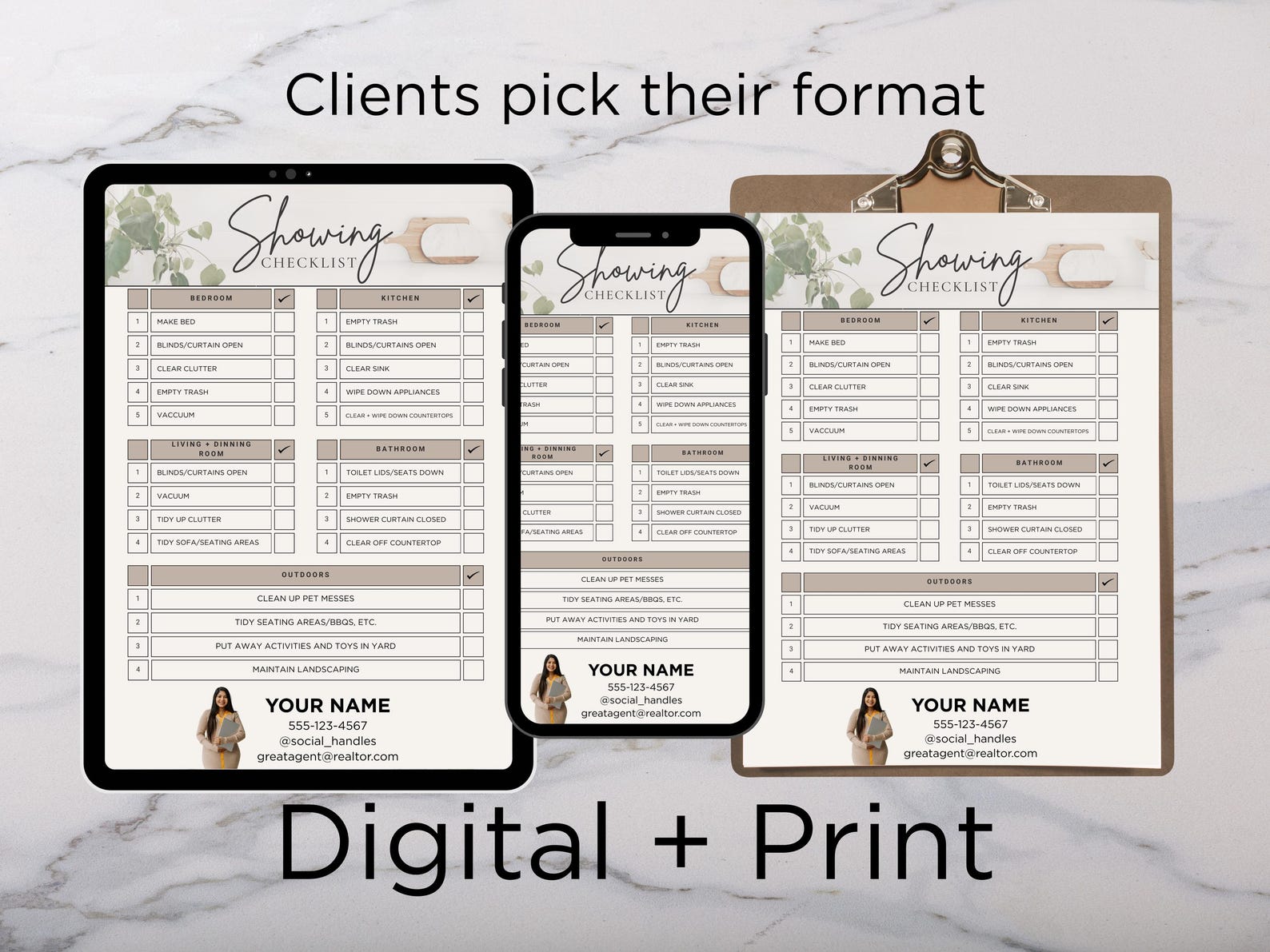 Real Estate | Seller Showing Checklist | Listing Template | Pre Listing ...
