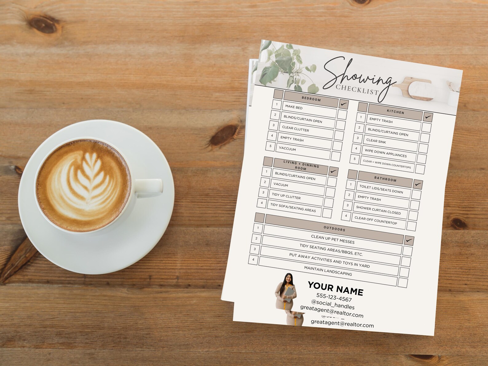 Real Estate | Seller Showing Checklist | Listing Template | Pre Listing ...