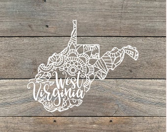 West Virginia Mountaineers WVU Large Vinyl Decal Licensed NCAA - Etsy