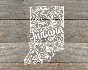 Indiana Decal - Etsy