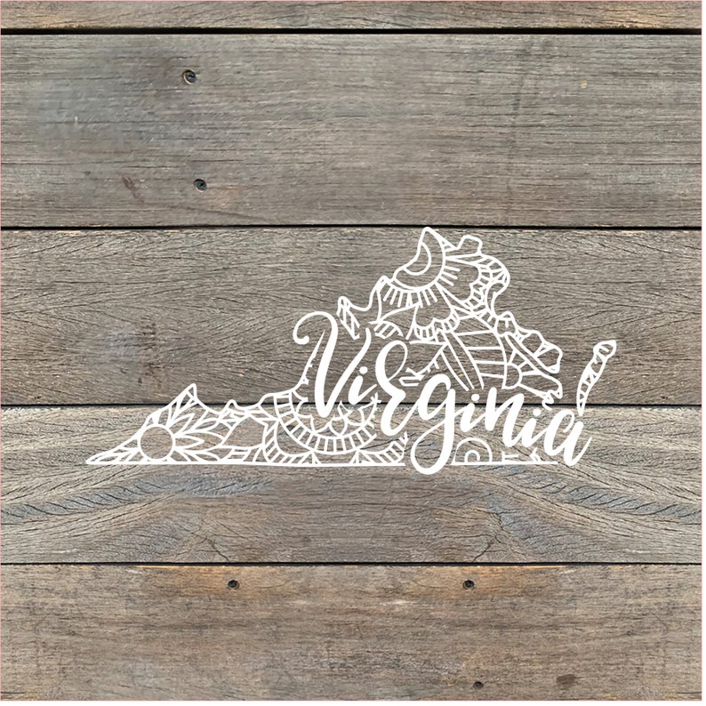 Virginia Car Decal - Etsy