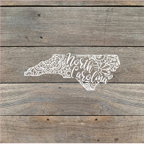 North Carolina Decal - Etsy