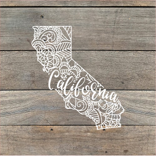 California Decal Sticker Cali Home Love Map Flag Car Bumper | Etsy
