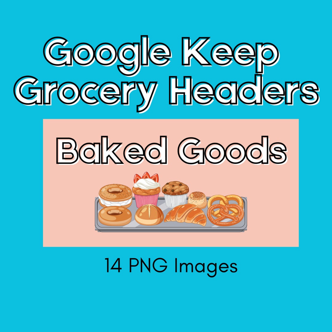 Grocery Google Keep Headers Digital Download Files PNG Images - Etsy