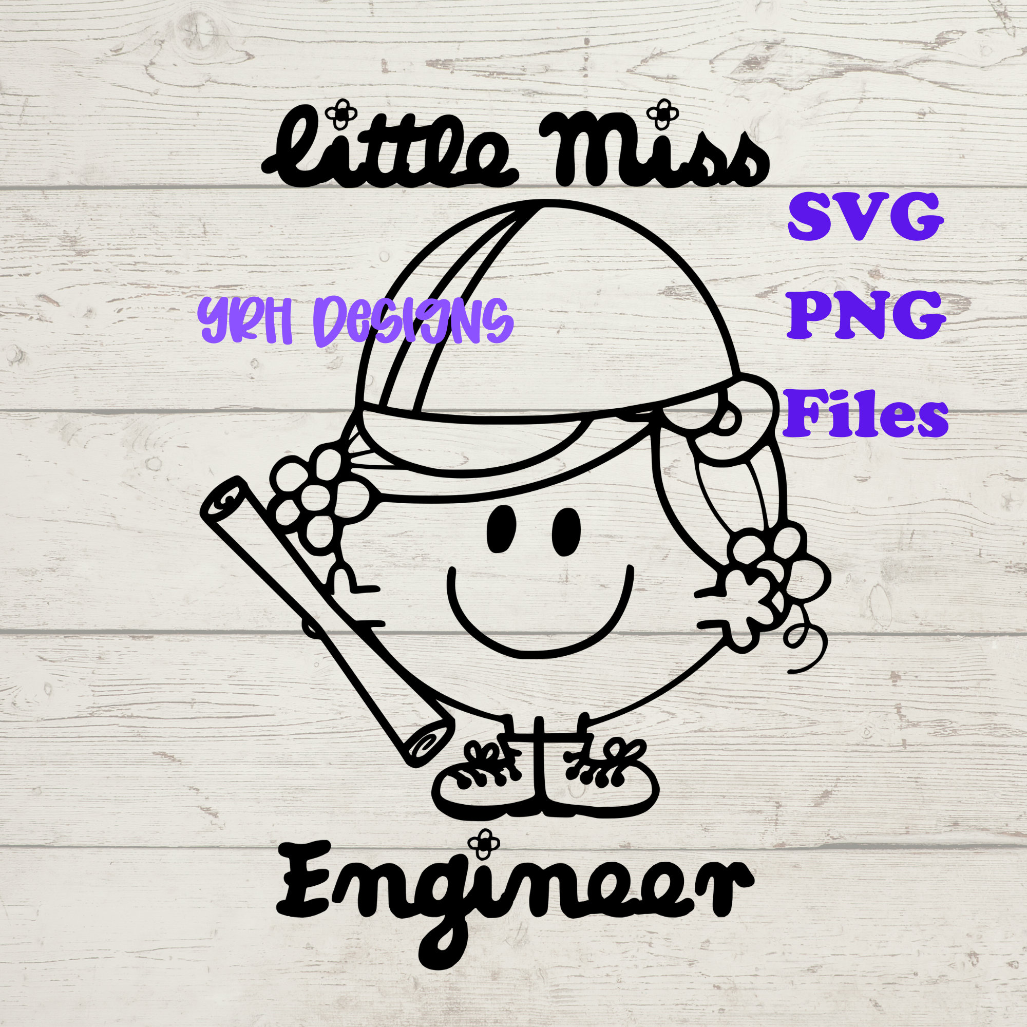 Little Miss Engineer SVG PNG Digital Download Files - Etsy