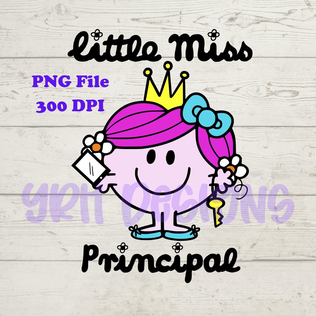 Little Miss Principal Color PNG Digital Download File - Etsy