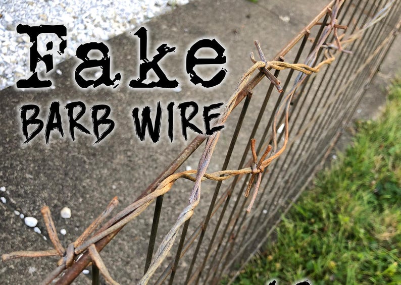 Fake Barb Wire 6 Yards/18 Feet Halloween Decorations Home Haunt - Etsy