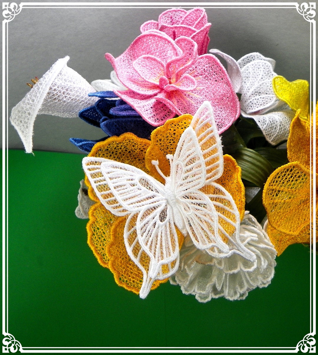 Fsl-3d-tulle-butterfly-4x4-nls (2 Machine Embroidery Designs) - Etsy