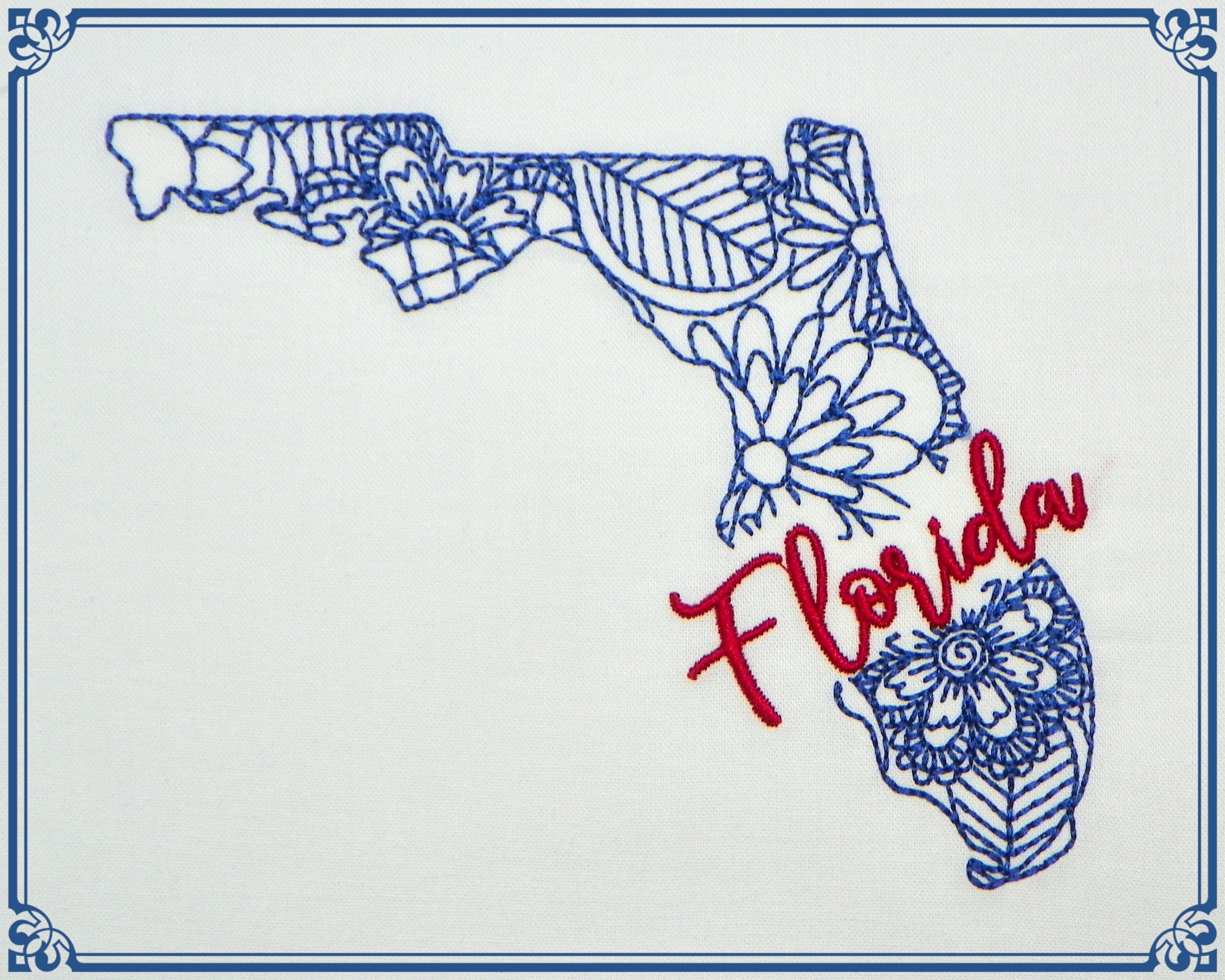 Florida-state-map-5x7-cf-nls (1 Machine Embroidery Design) - Etsy