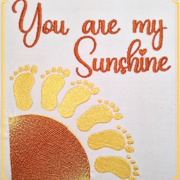 Embroidery Pattern You Are My Sunshine - Etsy