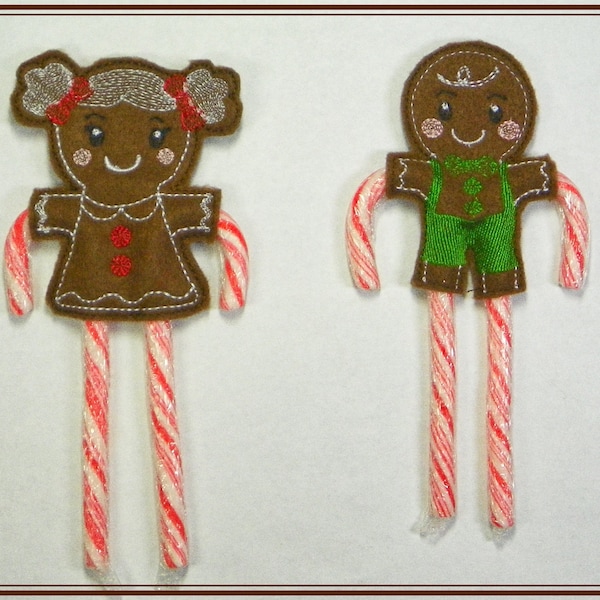 Gingerbread Candy Cane Holder Pattern - Etsy