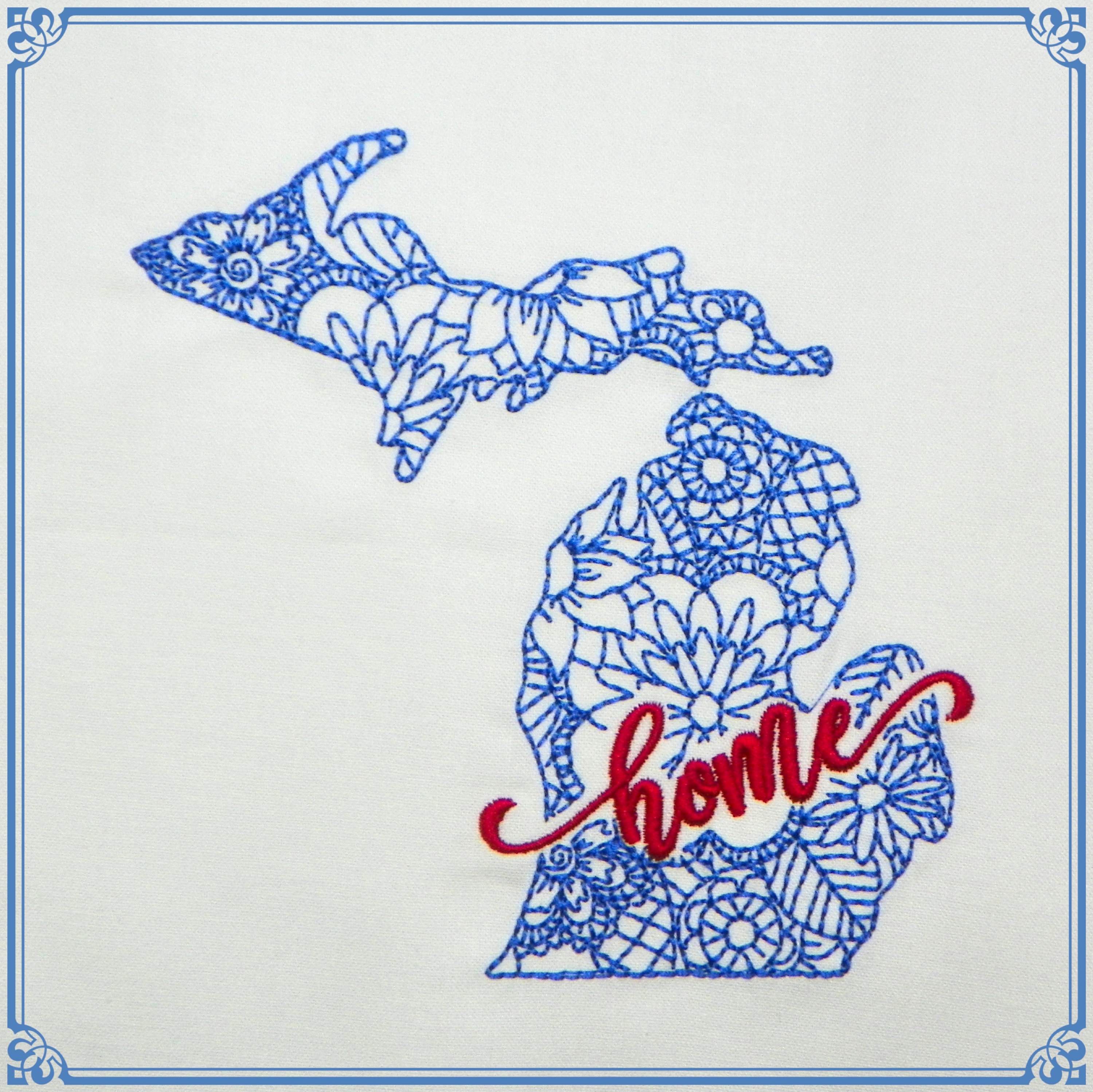 State-map-michigan-5x7-cf-nls (1 Machine Embroidery Design) - Etsy