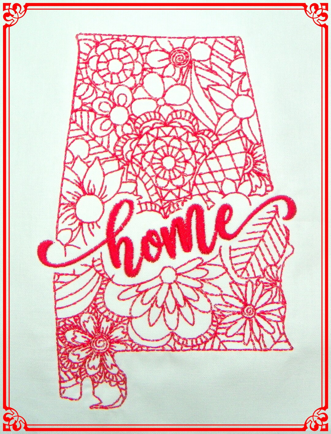 State-map-alabama-5x7-cf-nls(1 Machine Embroidery Design) - Etsy