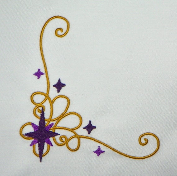 Twinkle-stars-borders-corners-5x7-dah-nls 6 Machine | Etsy