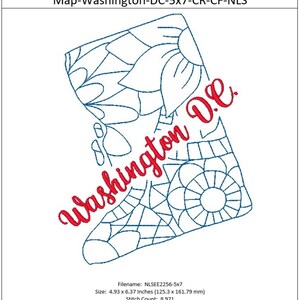 Map-washington-dc-5x7-cr-cf-nls (1 Machine Embroidery Designs) - Etsy