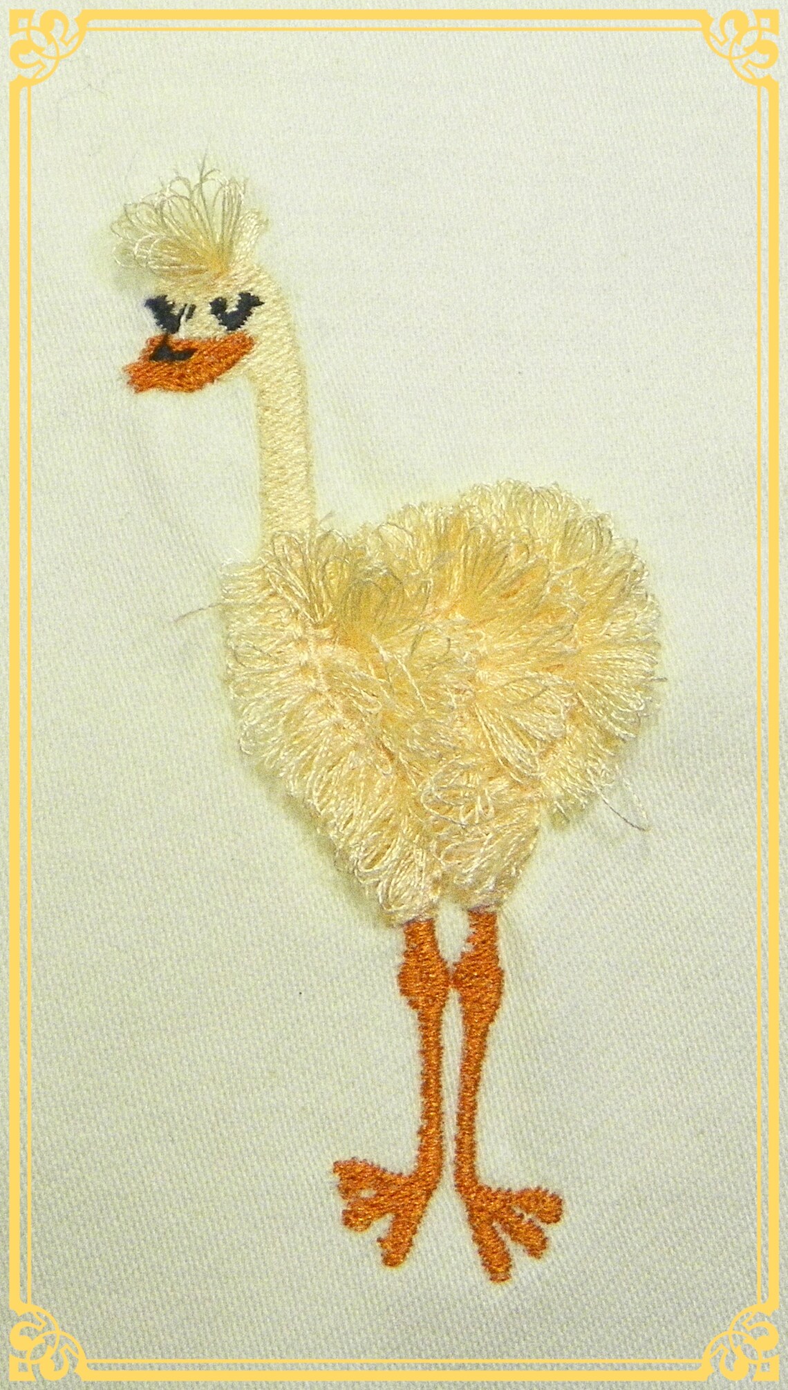 Ostrich-fringed-cr-cf-nls (2 Machine Embroidery Designs) - Etsy