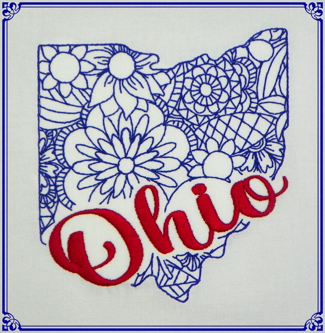 State-map-ohio-with-name-5x7-cr-cf-nls (1 Machine Embroidery Design) - Etsy