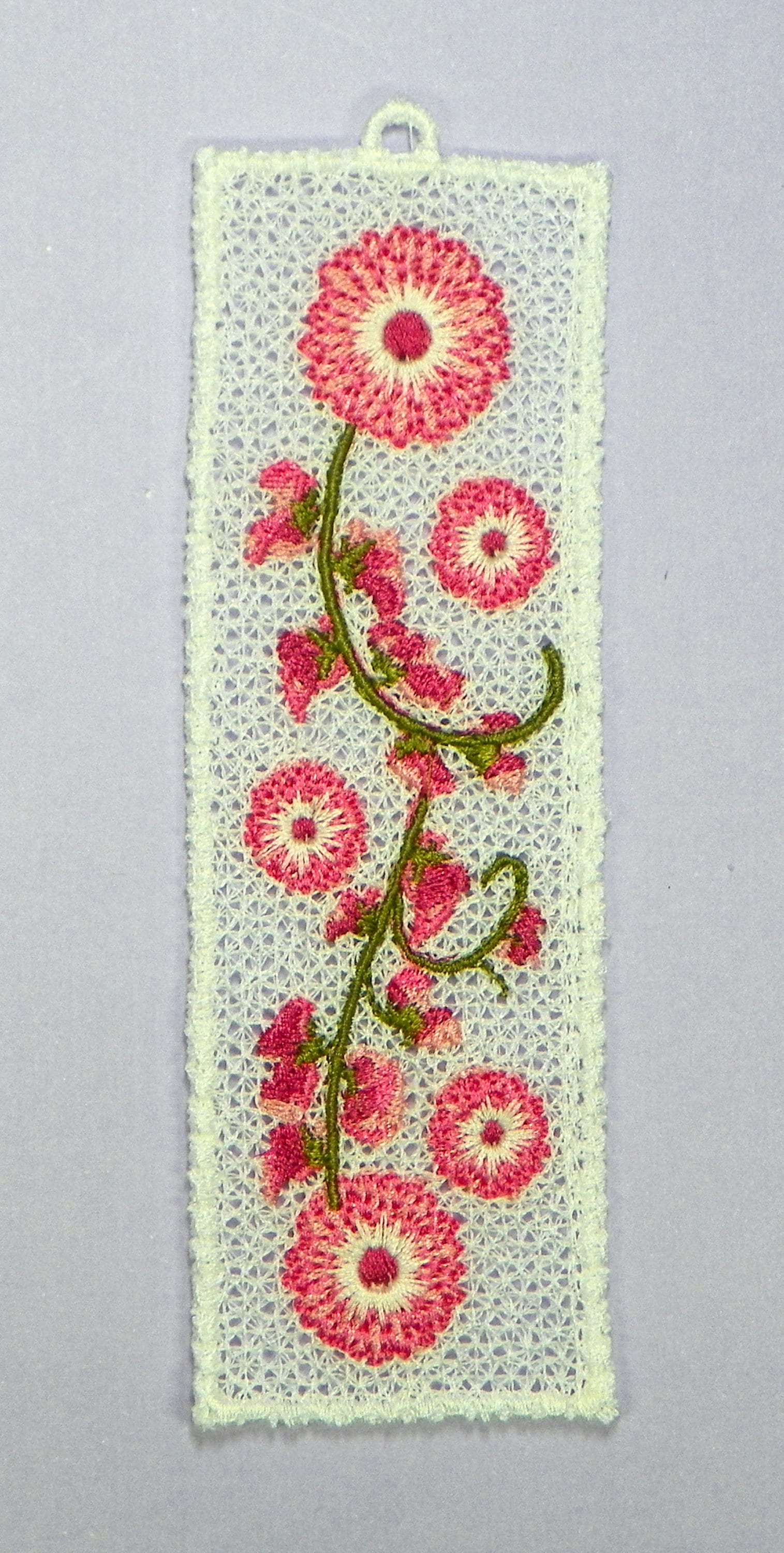 Fsl-lovely-floral-bookmarks-5x7-dah-nls 5 Machine Embroidery - Etsy