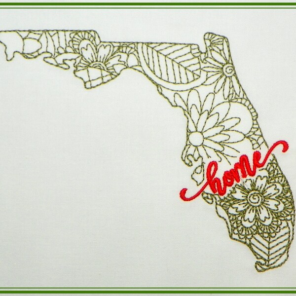 Florida State Embroidery Design - Etsy