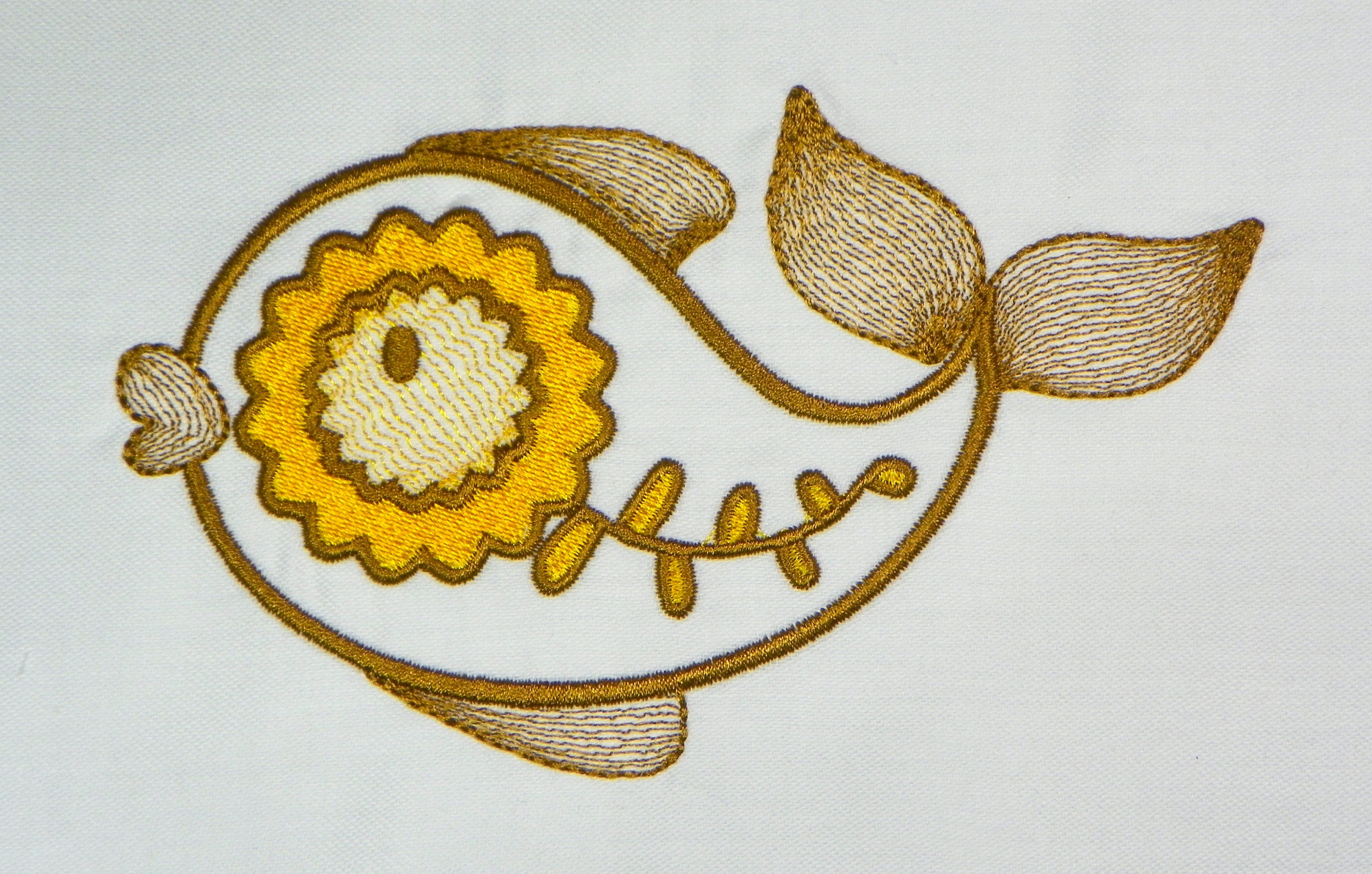 Paisley-Fish-5X7-DAH-NLS 6 Diseños de Bordado a Máquina | Etsy