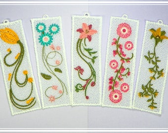 Fsl-ribbon-bookmarks-5x7-nls 5 Machine Embroidery Designs | Etsy