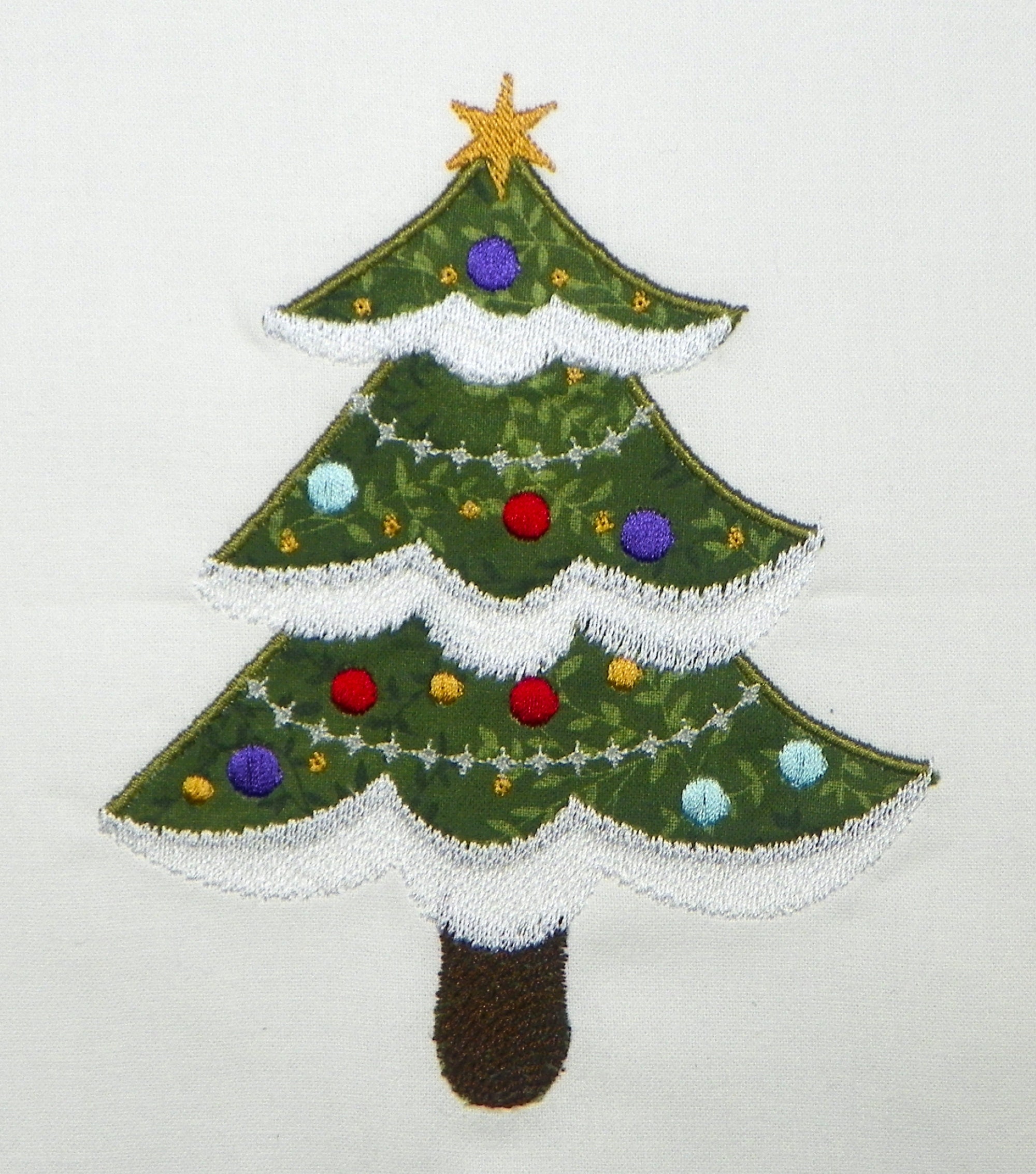 Snowy-Christmas-Trees-Applique-5X7-DAH-NLS 6 Machine | Etsy
