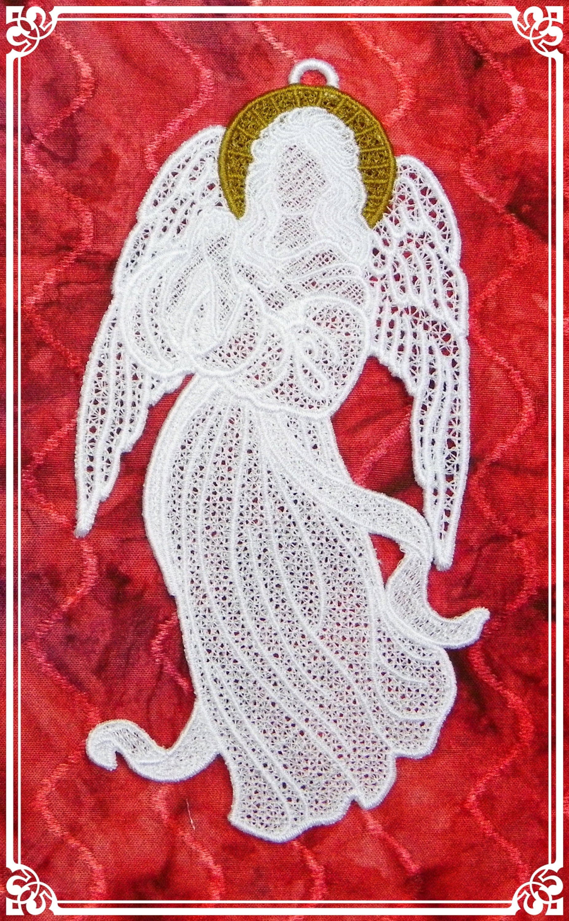 Fsl-angel-5x7-dp-nls (1 Machine Embroidery Design) - Etsy