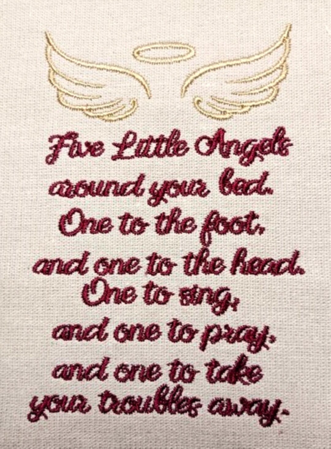 Five-little-angels-5x7-cf-nls (1 Machine Embroidery Design) - Etsy