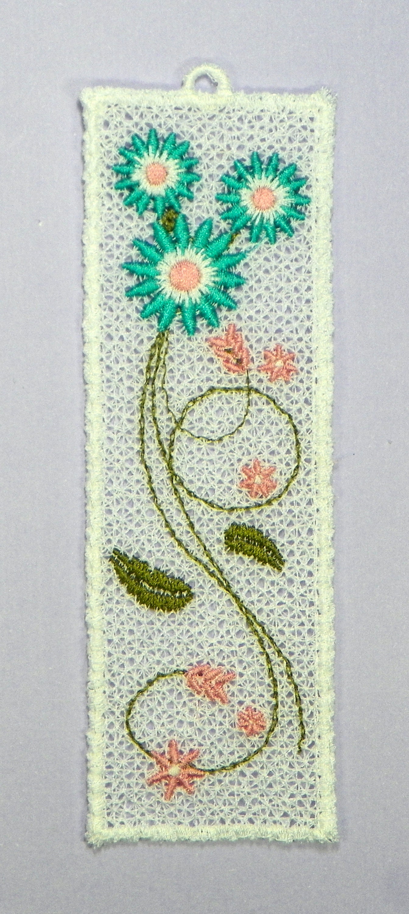 Fsl-lovely-floral-bookmarks-5x7-dah-nls 5 Machine Embroidery - Etsy
