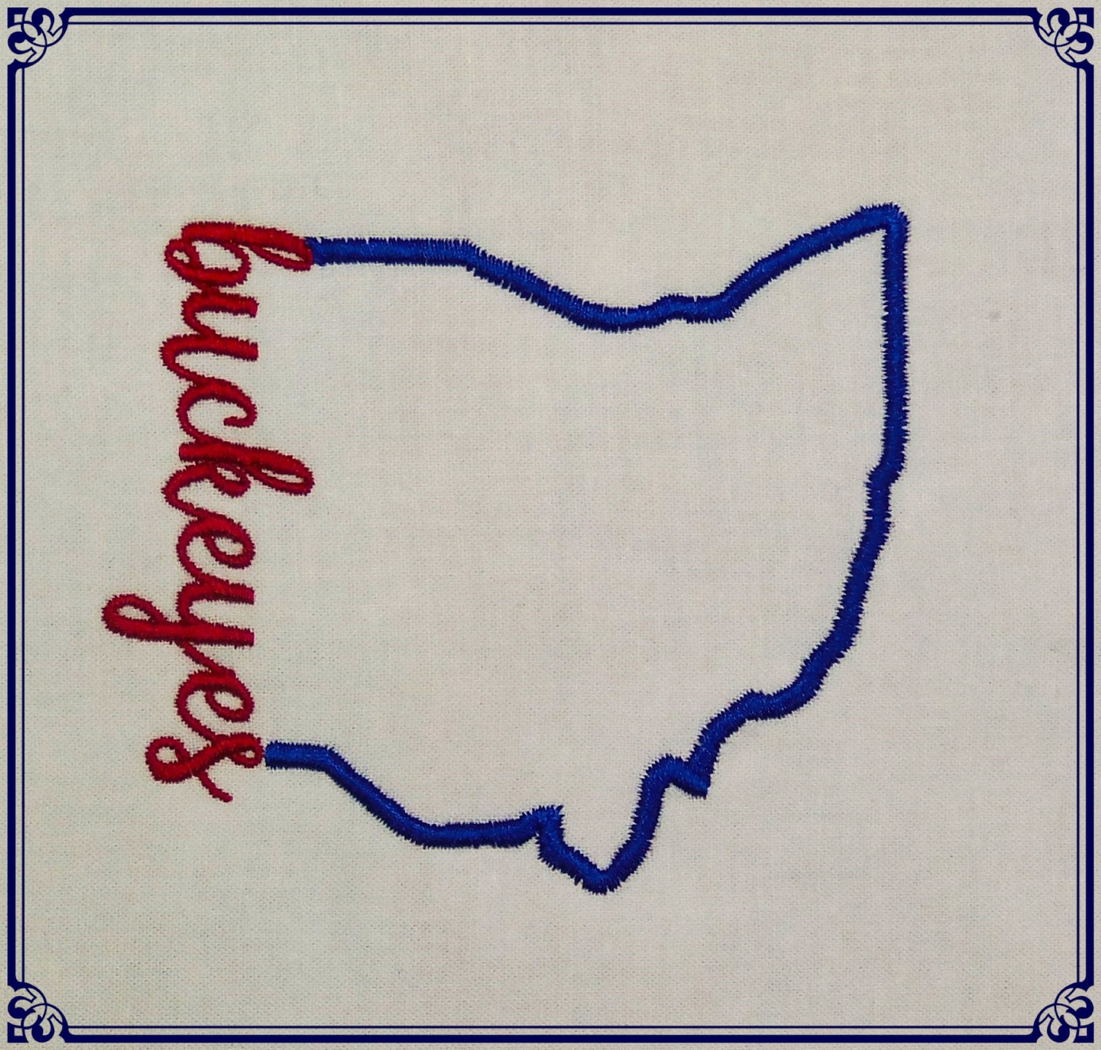 Ohio-state-outline-buckeyes-4x4 (1 Machine Embroidery Design) - Etsy