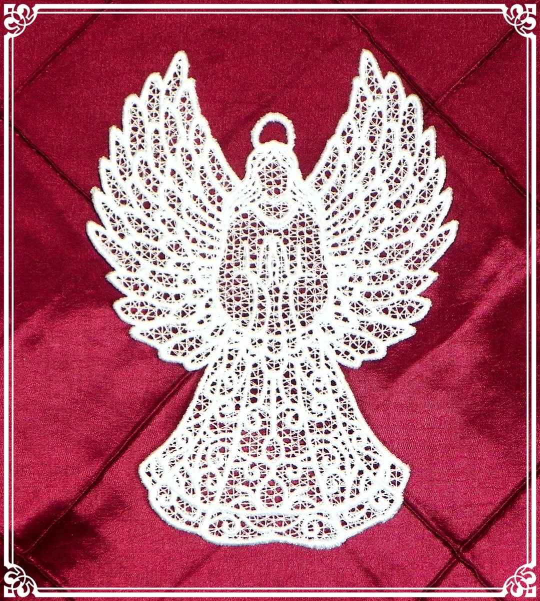 Fsl-angel-4x4-ch-cr-nls (1 Machine Embroidery Design) - Etsy