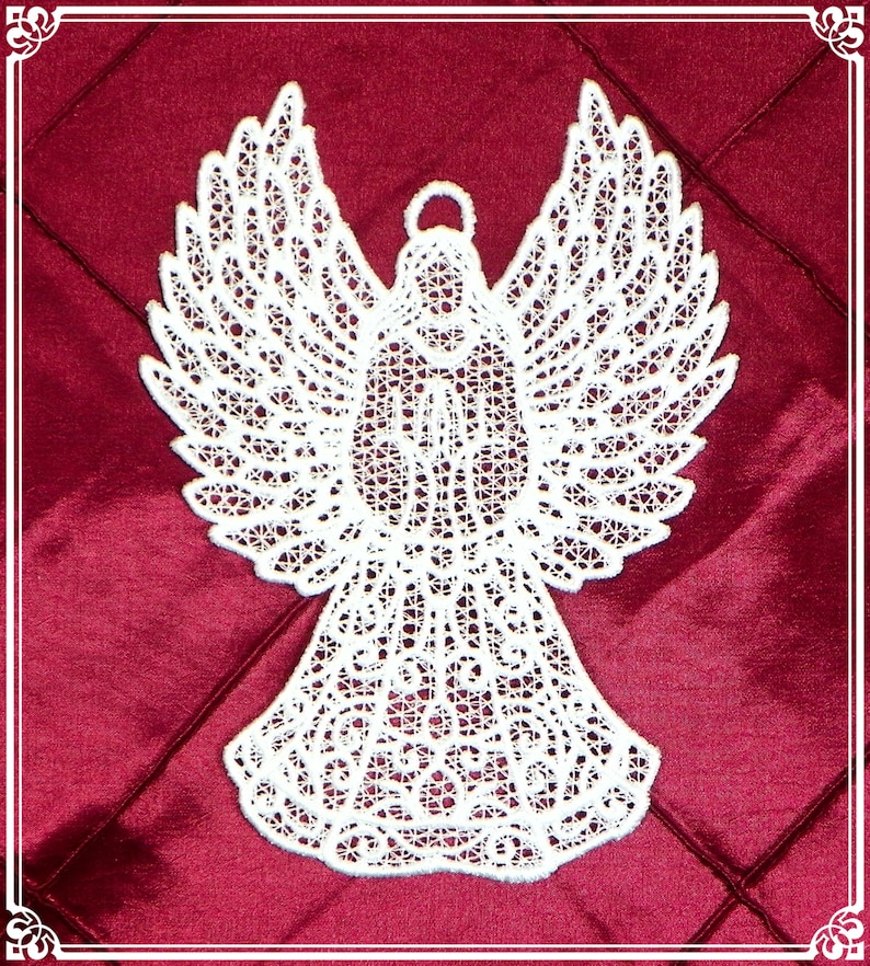 Fsl-angel-4x4-ch-cr-nls (1 Machine Embroidery Design) - Etsy