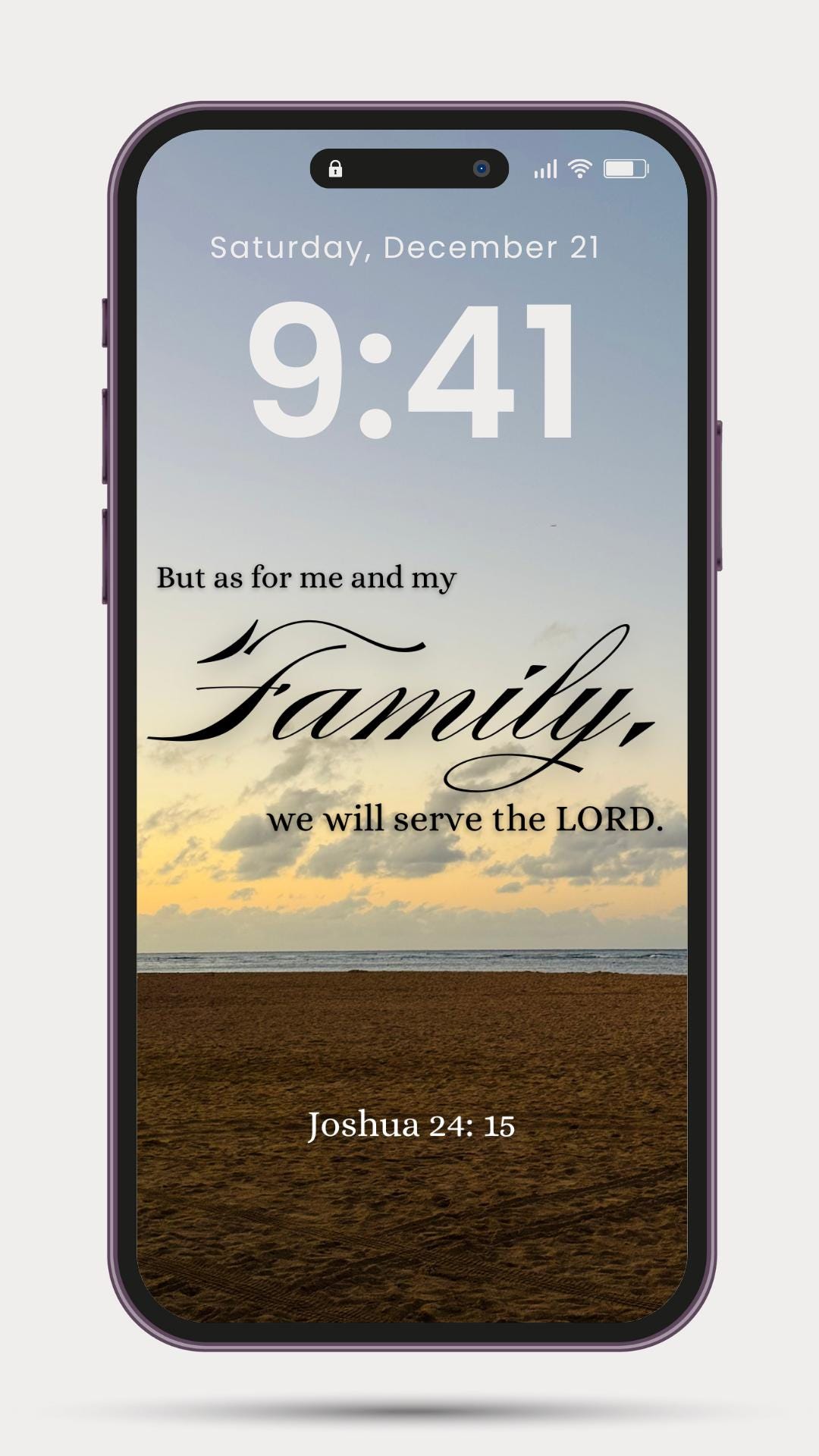 Phone Wallpaper Bible Verse Sunset Template - Etsy