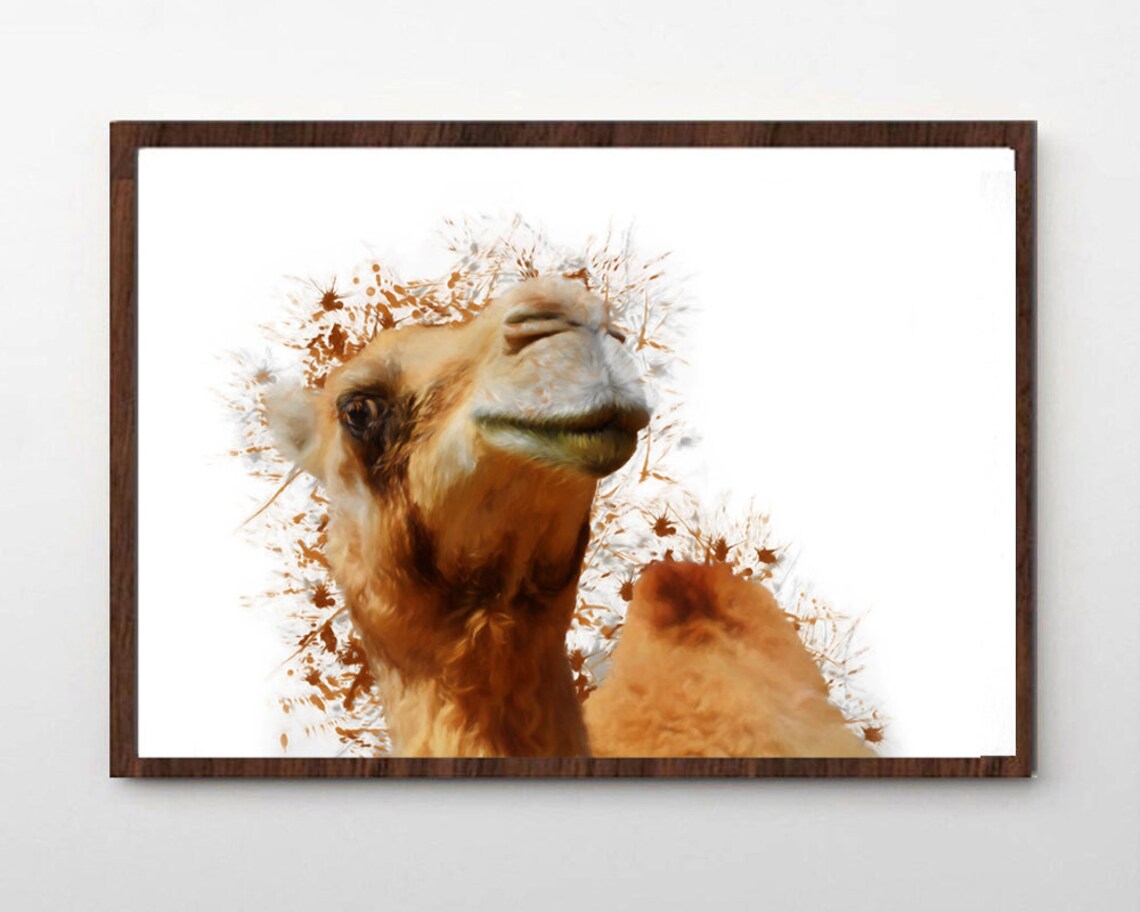 Camel print oil Camel printable Camel painting Camel Poster | Etsy