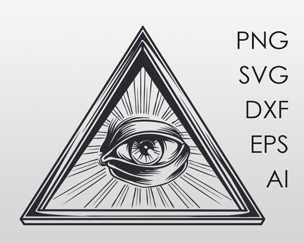 All Seeing Eye Svg Illuminati Svg File All Seeing Eye T-shirt | Etsy