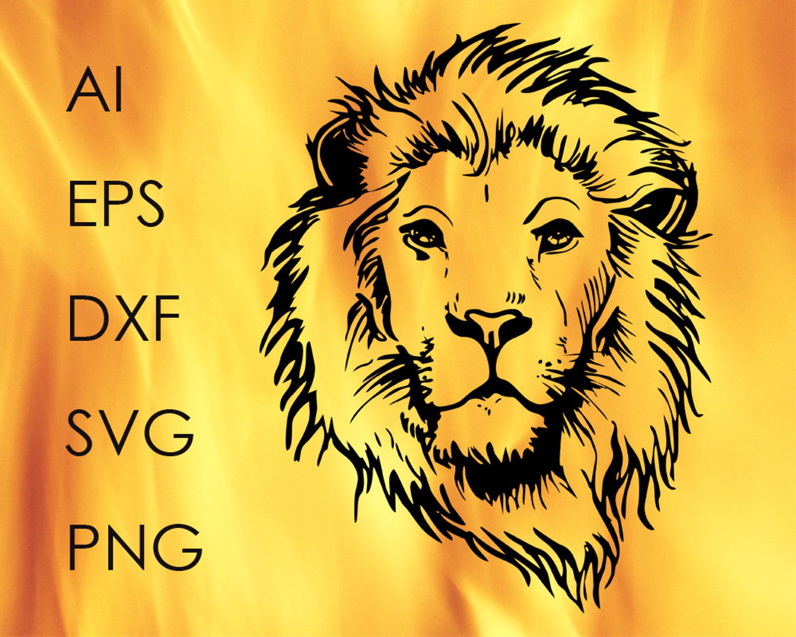 Lion SVG file Lion design SVG Lion images SVG Lion silhouette | Etsy