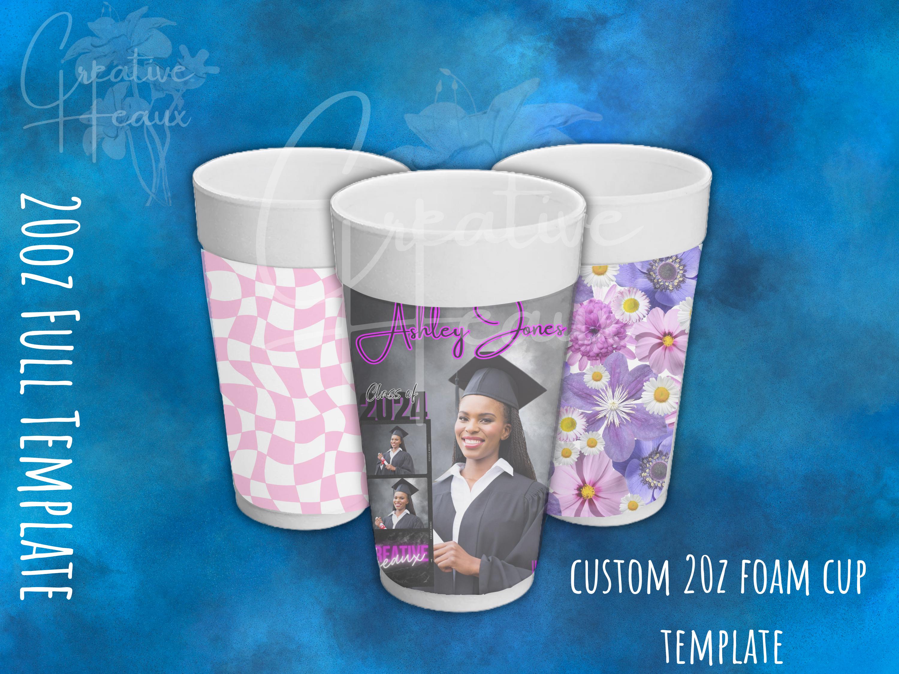 Styrofoam Cup Sticker Mockup | 20oz Foam Cup | Styrofoam Cup Sticker ...