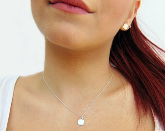 Simple Modern Jewelry Gold Square Ring Necklace Open Square - Etsy