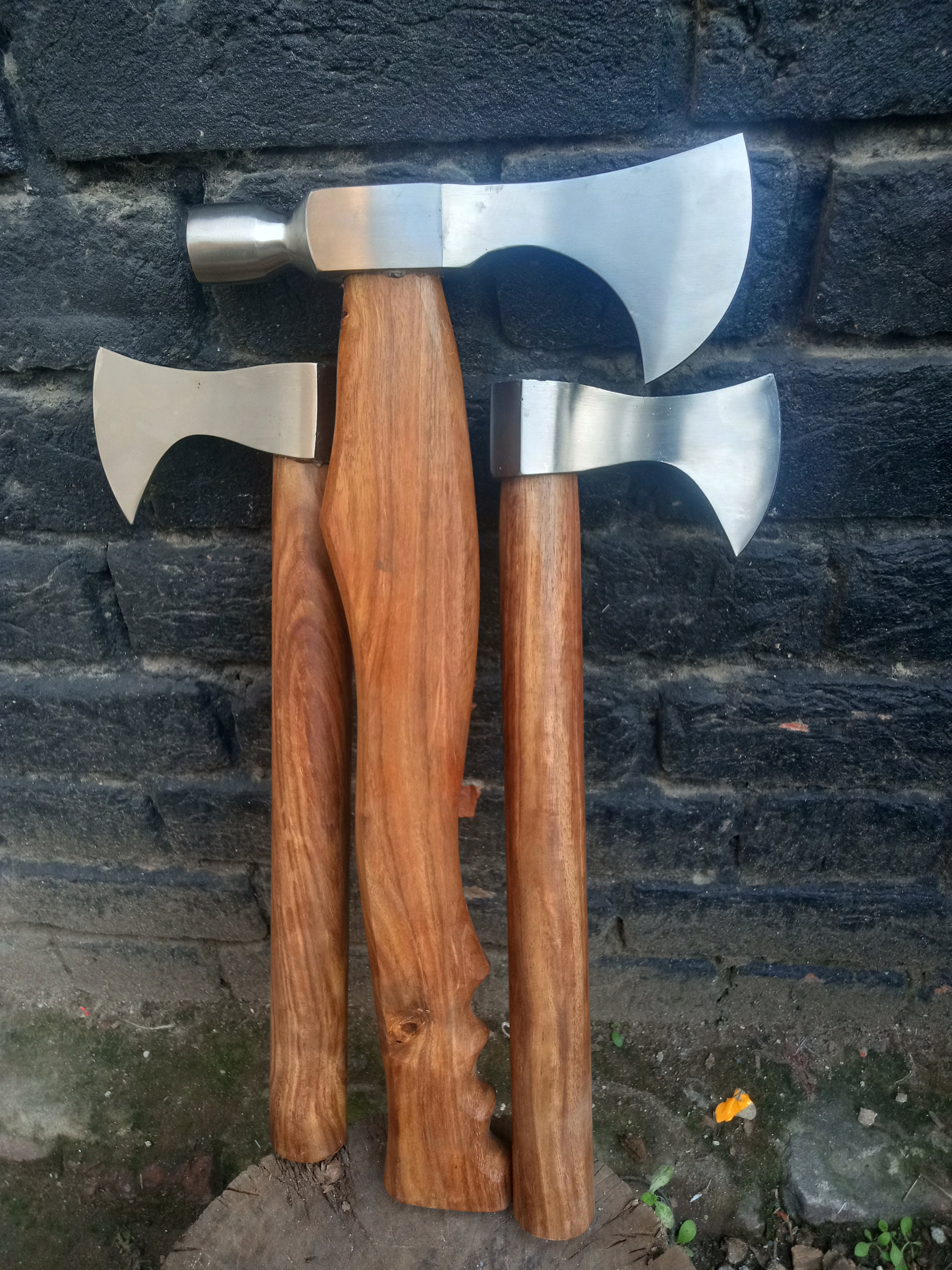 Hand Forged High Steel Outdoor Survival Tomahawk Hatchet Axe, Throwing ...