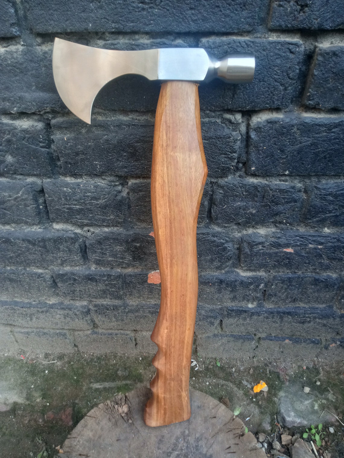 Hand Forged High Steel Outdoor Survival Tomahawk Hatchet Axe, Throwing ...