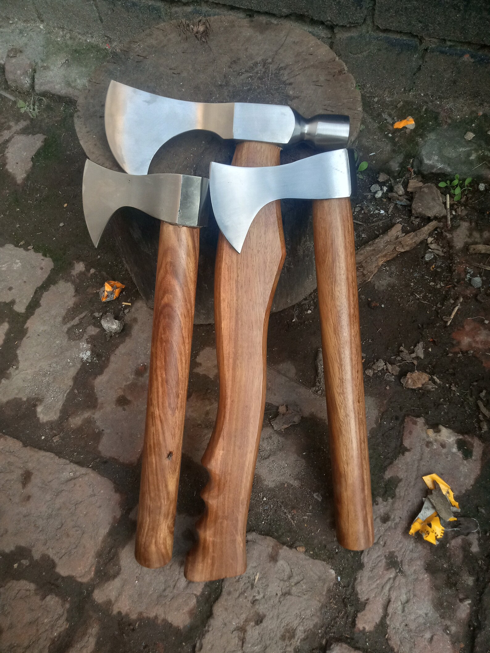 Hand Forged High Steel Outdoor Survival Tomahawk Hatchet Axe, Throwing ...