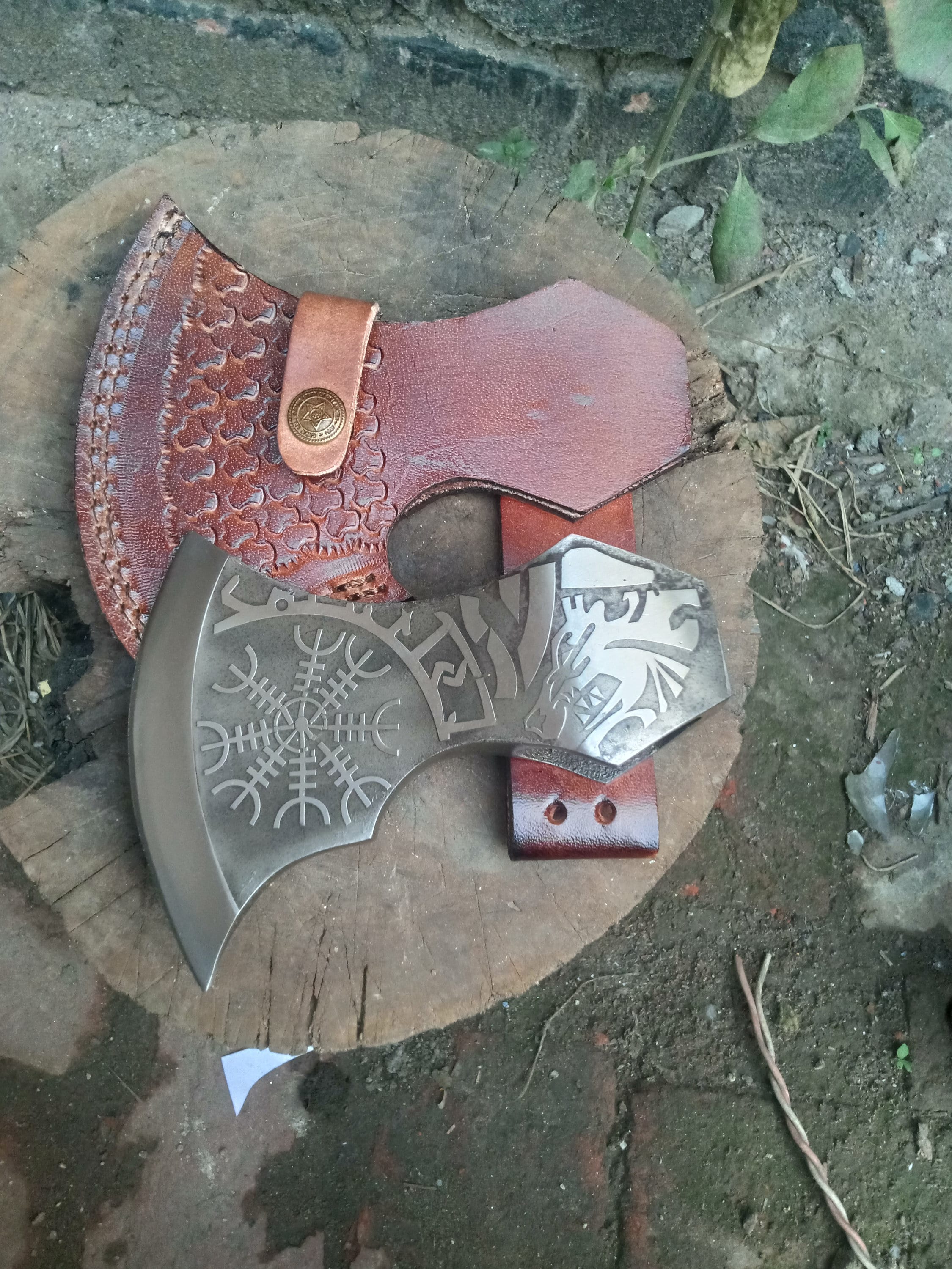 Beard Style Viking Axe Head,forged viking Battle Axe Head 02 Axe Head ...