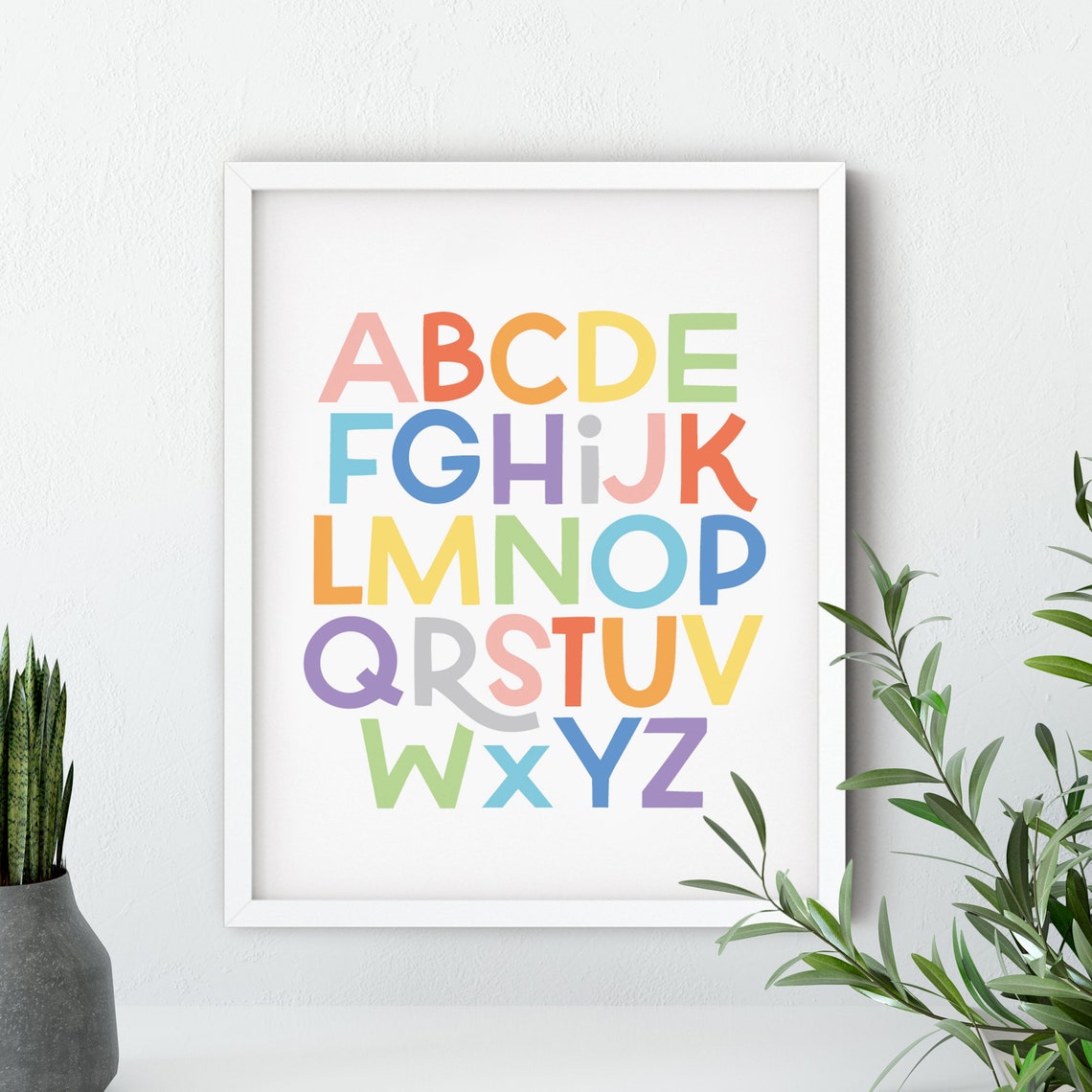 Colorful Alphabet Wall Art • Printable • Digital Download - Etsy