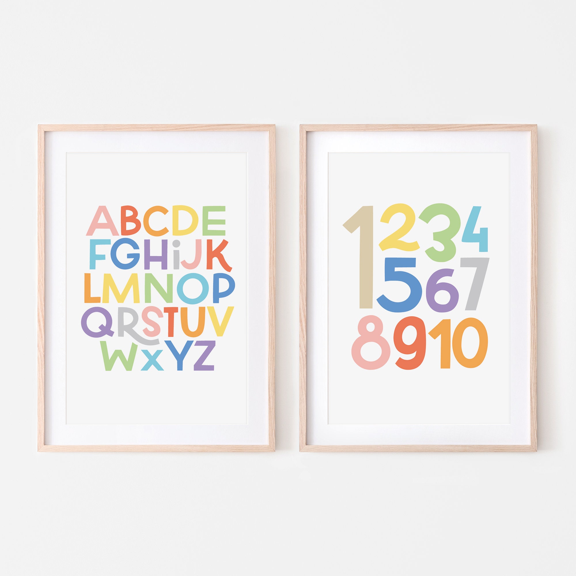 Colorful Alphabet Wall Art • Printable • Digital Download - Etsy