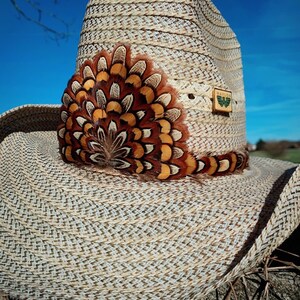 Handmade Feather Hatband - Unique, Made With All Natural Feathers - Etsy