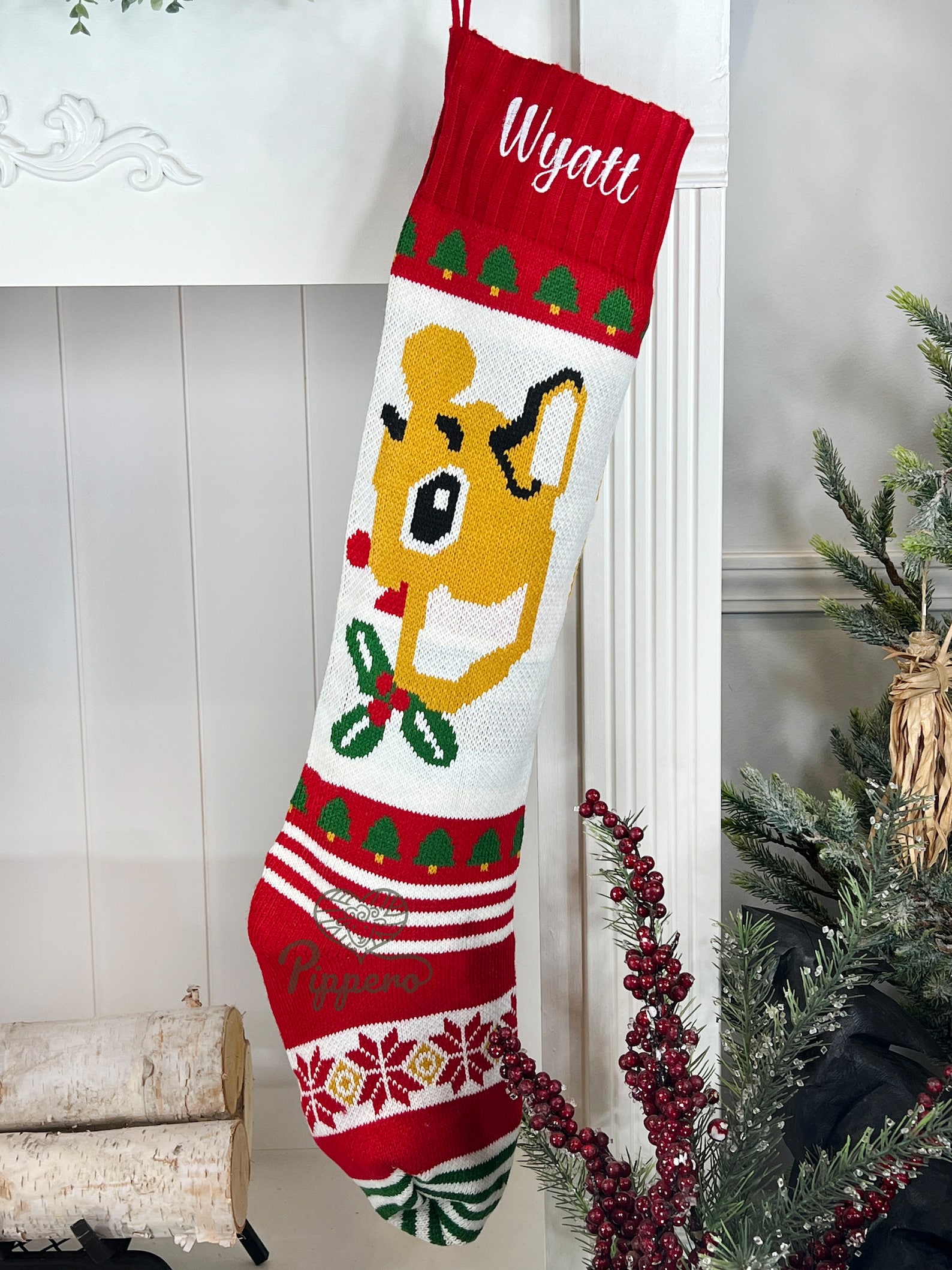 Extra Large Personalized Stocking Long Custom Stocking - Etsy