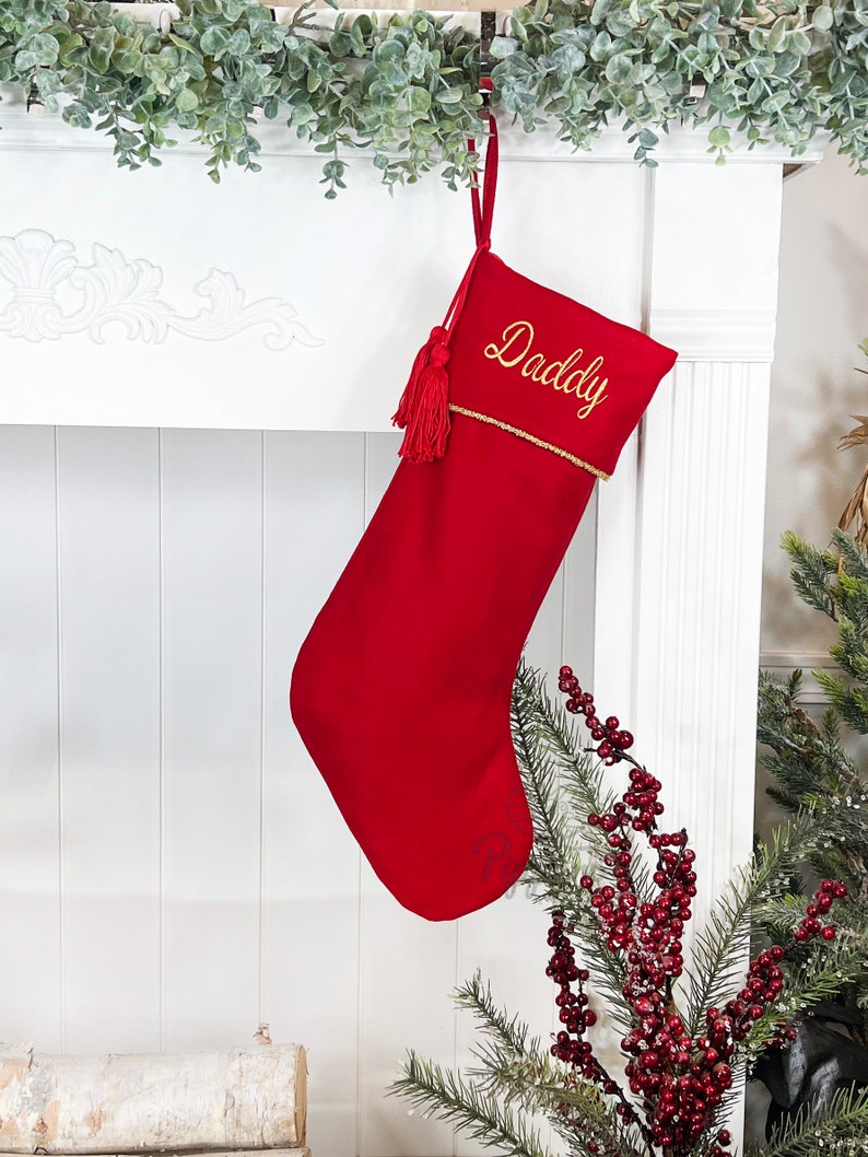 Wool Stockings Elegant Stockings Embroidered Stocking - Etsy