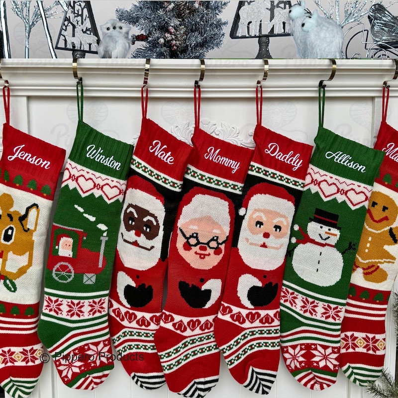 Santa Stocking - Etsy